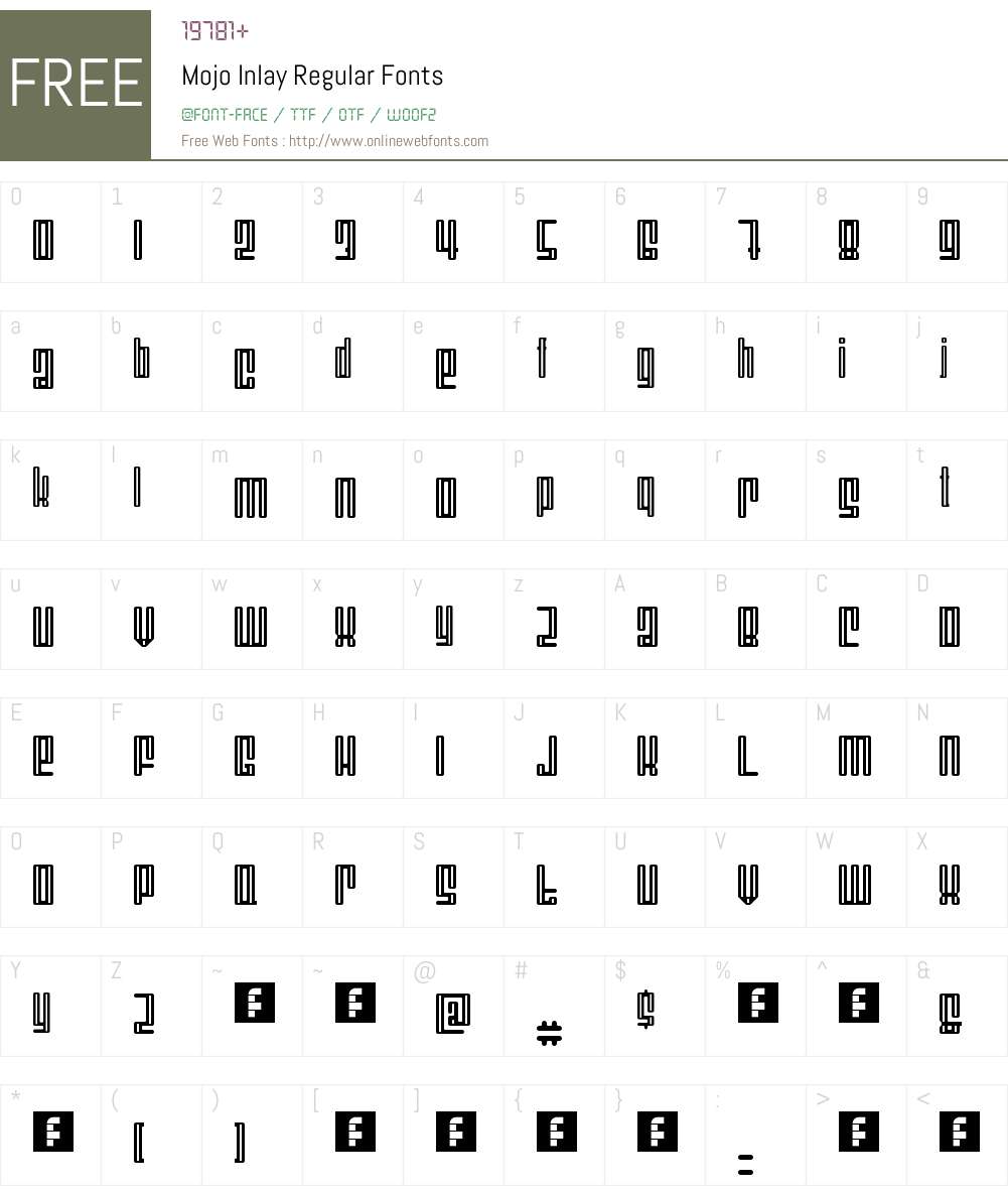 Mojo Inlay Regular 1.0 Fonts Free Download - OnlineWebFonts.COM