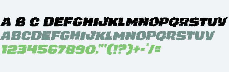Jugger Rock Staggered Fonts Free Download - OnlineWebFonts.COM