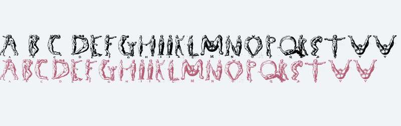 human letters Fonts Free Download - OnlineWebFonts.COM