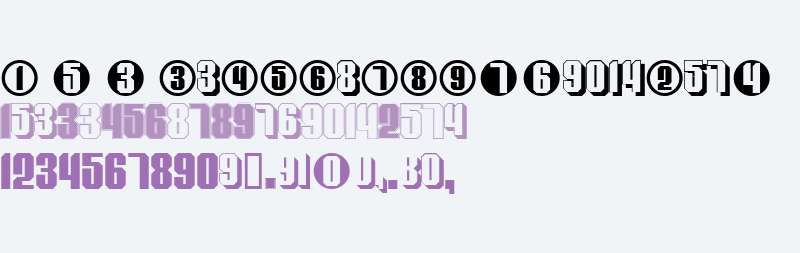 Display Digits Nine Fonts Free Download - OnlineWebFonts.COM