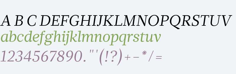 Glosa W01 roman italic Fonts Free Download - OnlineWebFonts.COM