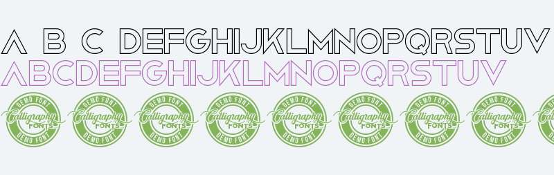 overcame demo outline Fonts Free Download - OnlineWebFonts.COM