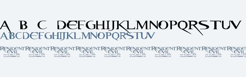 Resident Evil Fonts Free Download - OnlineWebFonts.COM