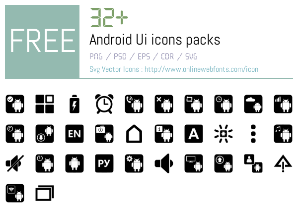 +32 Android Ui Icons Packs Free Downloads - OnlineWebFonts.COM