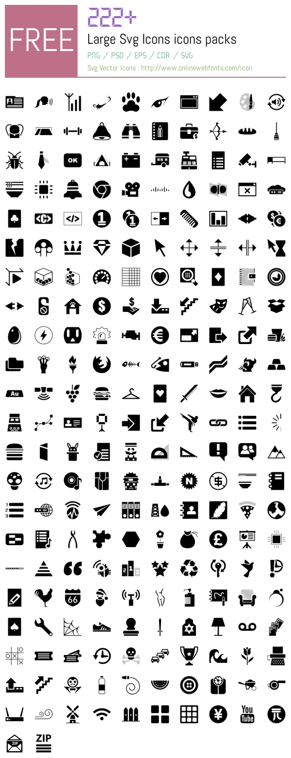 +222 Large Svg Icons Icons Packs Free Downloads - OnlineWebFonts.COM
