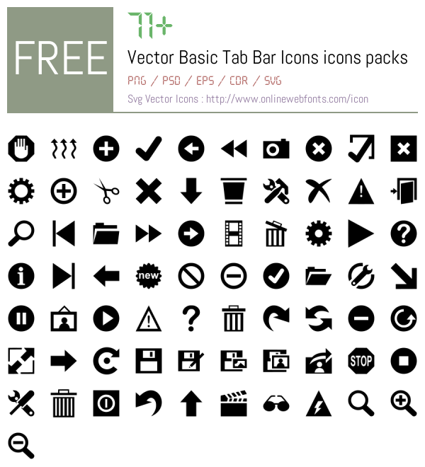 +71 Vector Basic Tab Bar Icons Icons Packs Free Downloads ...