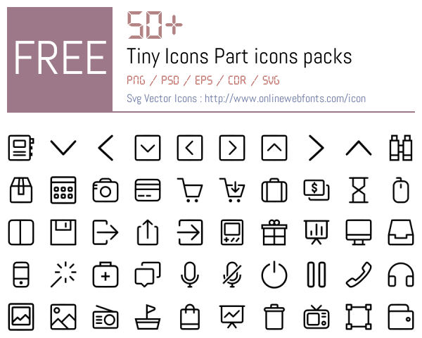 +50 Tiny Icons Part Icons Packs Free Downloads - OnlineWebFonts.COM