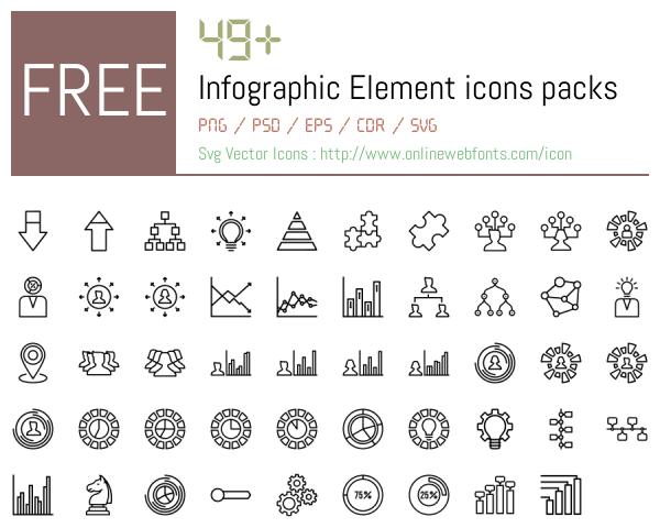 +49 Infographic Element Icons Packs Free Downloads - OnlineWebFonts.COM