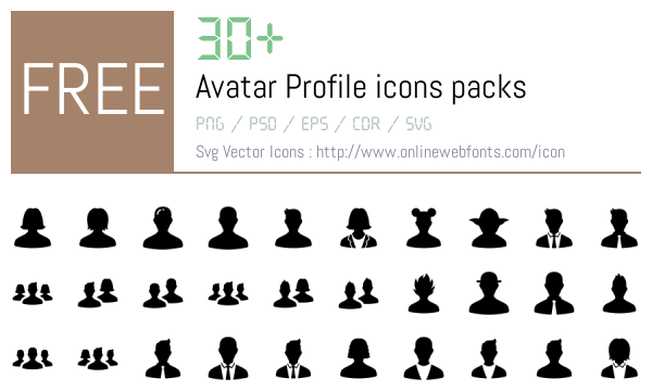 +30 Avatar Profile Icons Packs Free Downloads - OnlineWebFonts.COM