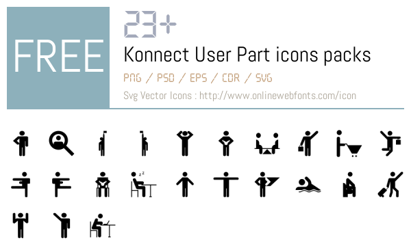 +23 Konnect User Part Icons Packs Free Downloads - OnlineWebFonts.COM