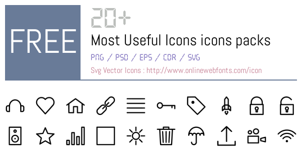 +20 Most Useful Icons Icons Packs Free Downloads - OnlineWebFonts.COM