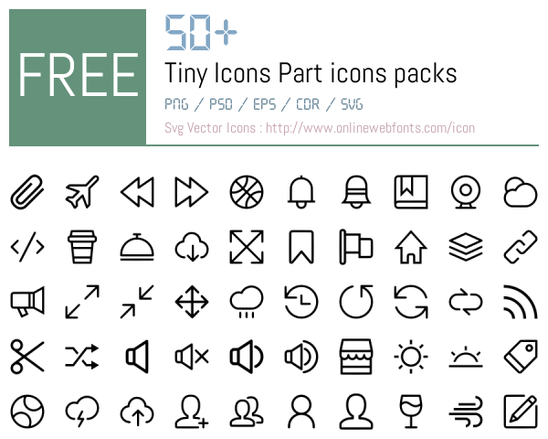 +50 Tiny Icons Part Icons Packs Free Downloads - OnlineWebFonts.COM