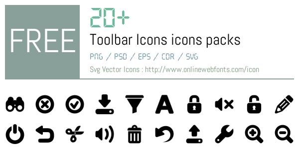 +20 Toolbar Icons Icons Packs Free Downloads - OnlineWebFonts.COM