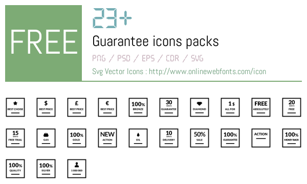 +23 Guarantee Icons Packs Free Downloads - OnlineWebFonts.COM