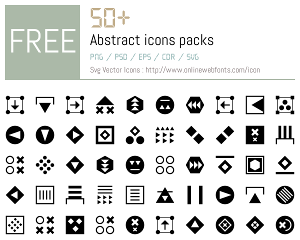 +50 Abstract Icons Packs Free Downloads - OnlineWebFonts.COM