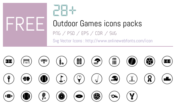 +28 Outdoor Games Icons Packs Free Downloads - OnlineWebFonts.COM