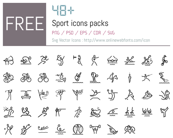 +48 Sport Icons Packs Free Downloads - OnlineWebFonts.COM