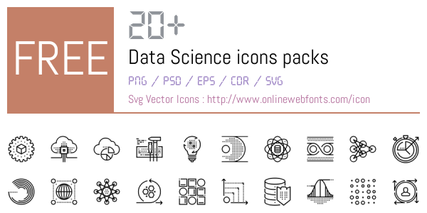 +20 Data Science Icons Packs Free Downloads - OnlineWebFonts.COM