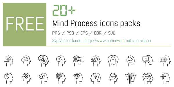 +20 Mind Process Icons Packs Free Downloads - OnlineWebFonts.COM