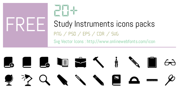 +20 Study Instruments Icons Packs Free Downloads - OnlineWebFonts.COM