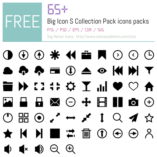 +65 Big Icon S Collection Pack Icons Packs Free Downloads ...