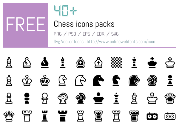 +40 Chess Icons Packs Free Downloads - OnlineWebFonts.COM