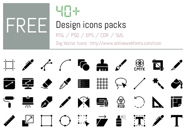 +40 Design Icons Packs Free Downloads - OnlineWebFonts.COM