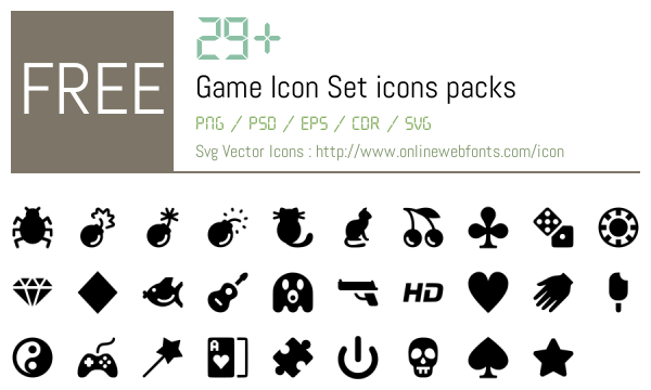 +29 Game Icon Set Icons Packs Free Downloads - OnlineWebFonts.COM
