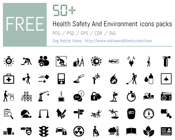 +50 Health Safety And Environment Icons Packs Free Downloads ...
