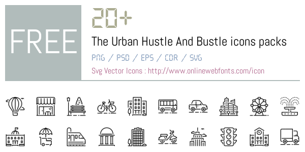 +20 The Urban Hustle And Bustle Icons Packs Free Downloads ...