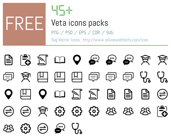+45 Veta Icons Packs Free Downloads - OnlineWebFonts.COM