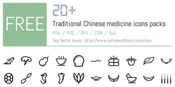 +20 Traditional Chinese medicine Icons Packs Free Downloads ...
