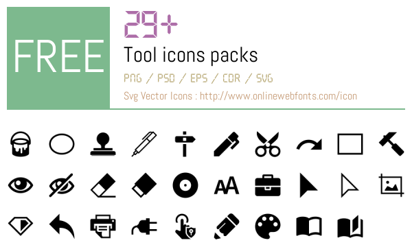 +29 Tool Icons Packs Free Downloads - OnlineWebFonts.COM