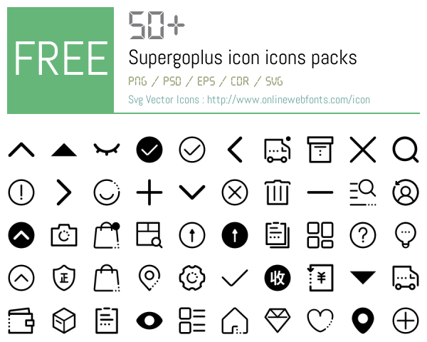 +50 Supergoplus icon Icons Packs Free Downloads - OnlineWebFonts.COM