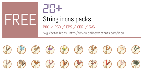 +20 String Icons Packs Free Downloads - OnlineWebFonts.COM