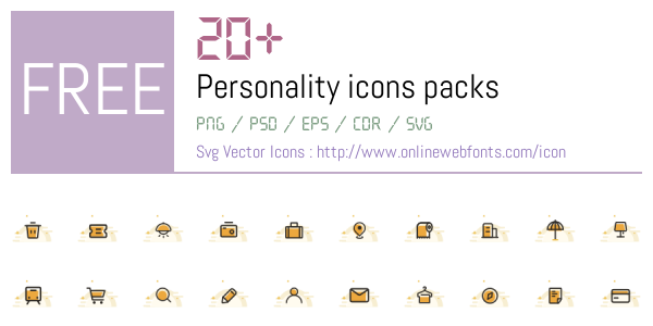 +20 Personality Icons Packs Free Downloads - OnlineWebFonts.COM