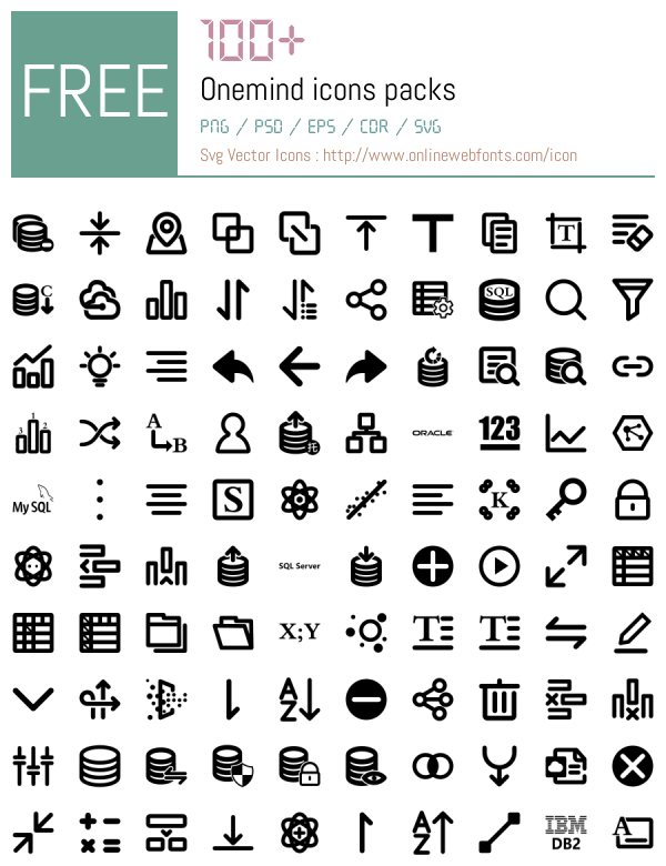 +100 Onemind Icons Packs Free Downloads - OnlineWebFonts.COM