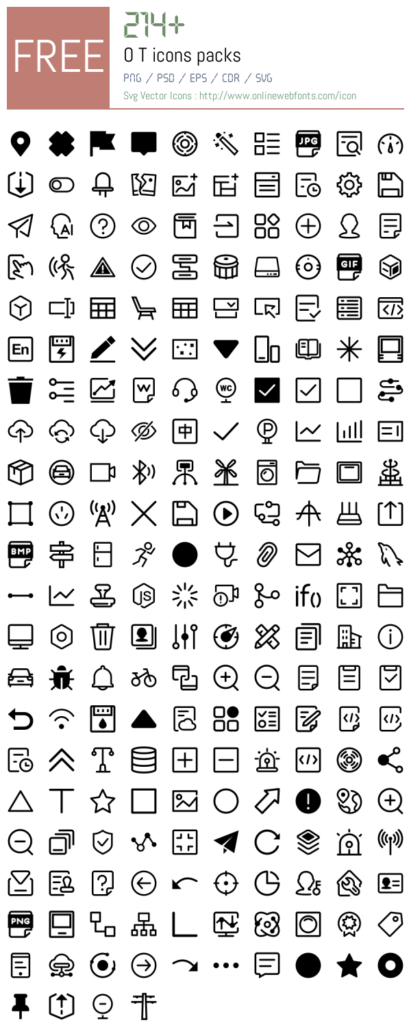 +214 O T Icons Packs Free Downloads - OnlineWebFonts.COM