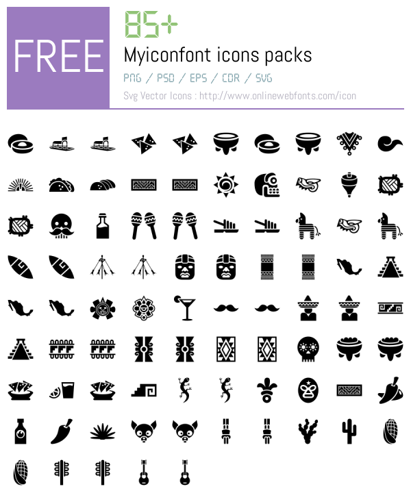 +85 Myiconfont Icons Packs Free Downloads - OnlineWebFonts.COM