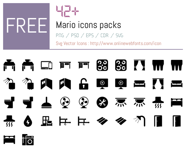 +42 Mario Icons Packs Free Downloads - OnlineWebFonts.COM
