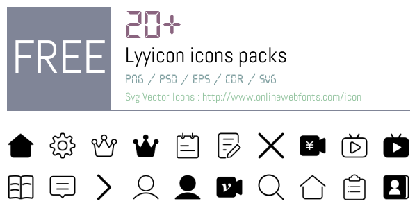 +20 Lyyicon Icons Packs Free Downloads - OnlineWebFonts.COM