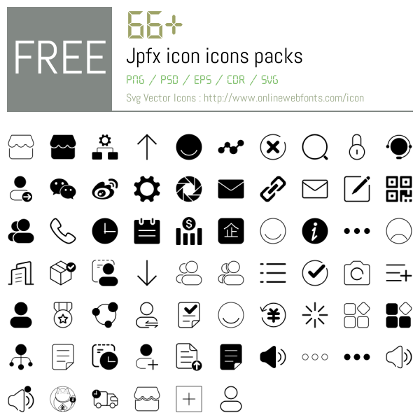 +66 Jpfx icon Icons Packs Free Downloads - OnlineWebFonts.COM