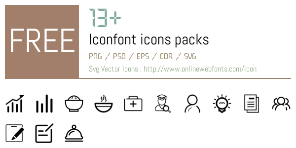 +13 Iconfont Icons Packs Free Downloads - OnlineWebFonts.COM