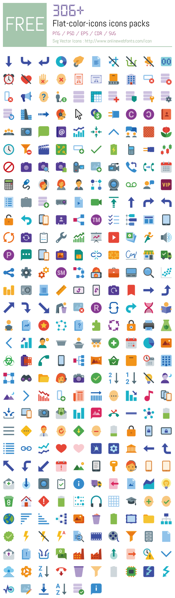 +306 Flat-color-icons Icons Packs Free Downloads - OnlineWebFonts.COM