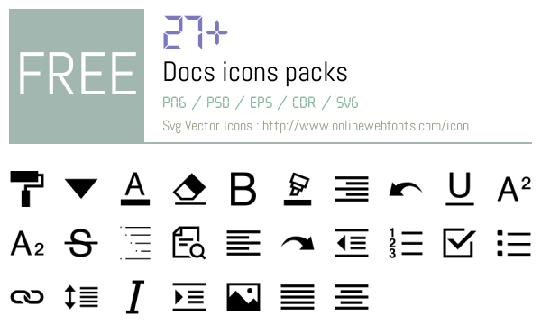 +27 Docs Icons Packs Free Downloads - OnlineWebFonts.COM