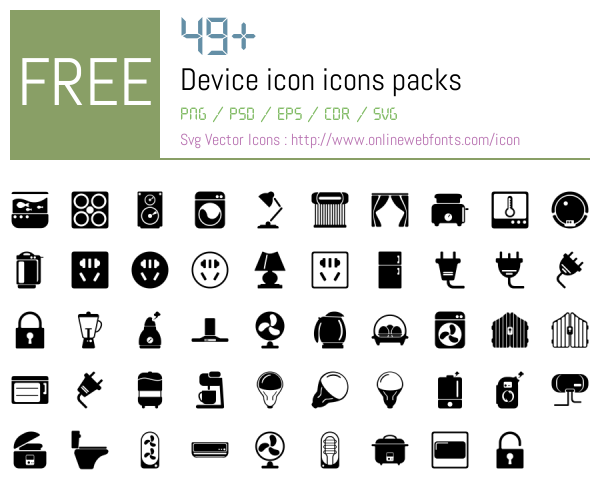 +49 Device icon Icons Packs Free Downloads - OnlineWebFonts.COM