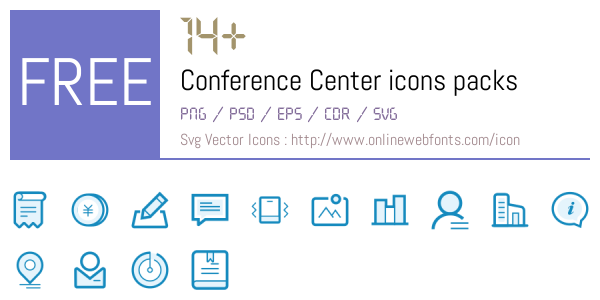 +14 Conference Center Icons Packs Free Downloads - OnlineWebFonts.COM