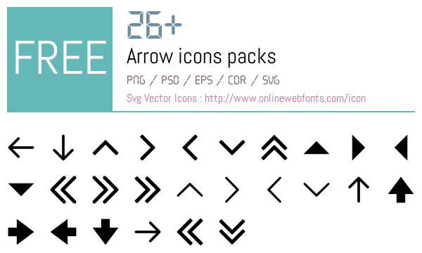 +26 Arrow Icons Packs Free Downloads - OnlineWebFonts.COM