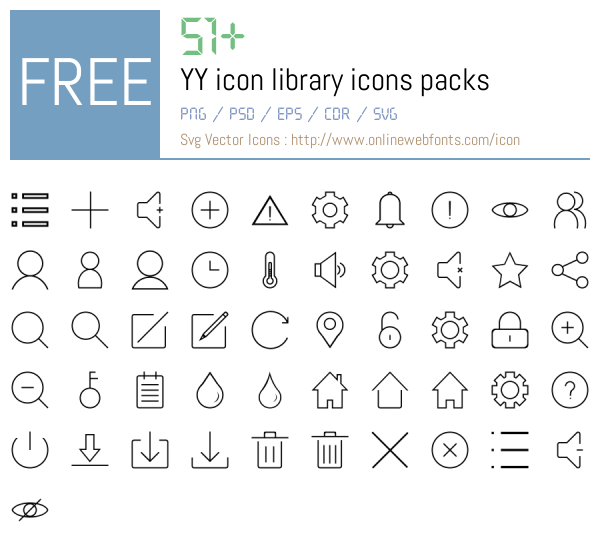+51 YY icon library Icons Packs Free Downloads - OnlineWebFonts.COM