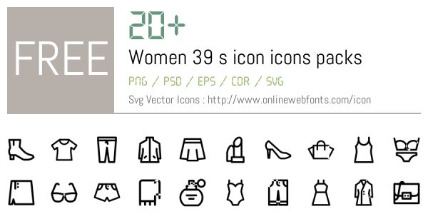 +20 Women 39 s icon Icons Packs Free Downloads - OnlineWebFonts.COM